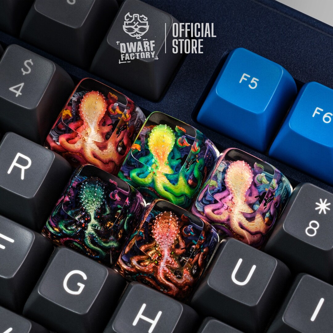 Keycap Artisan Mechanical Keyboard Dwarf Factory Kraken Absolut - Etsy