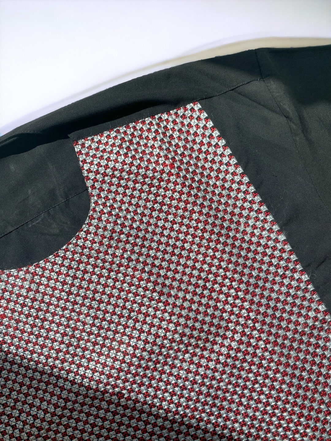 Embroidered Afghan Royal Red Thobe for Men Jubba Embroidery Patterns ...