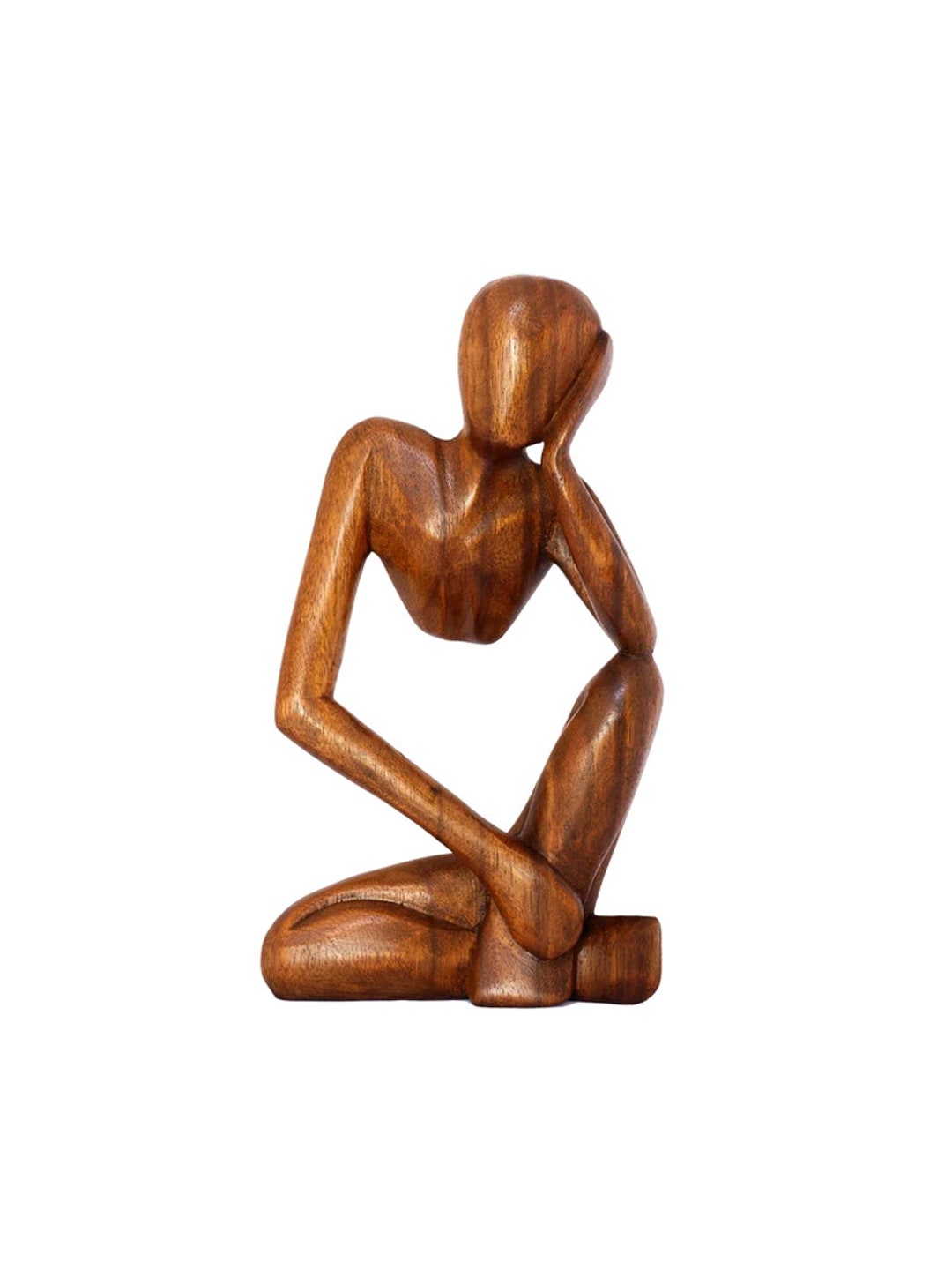 Abstract Thinker Statue, Thinking Man Office Decor for Desk Shelving ...