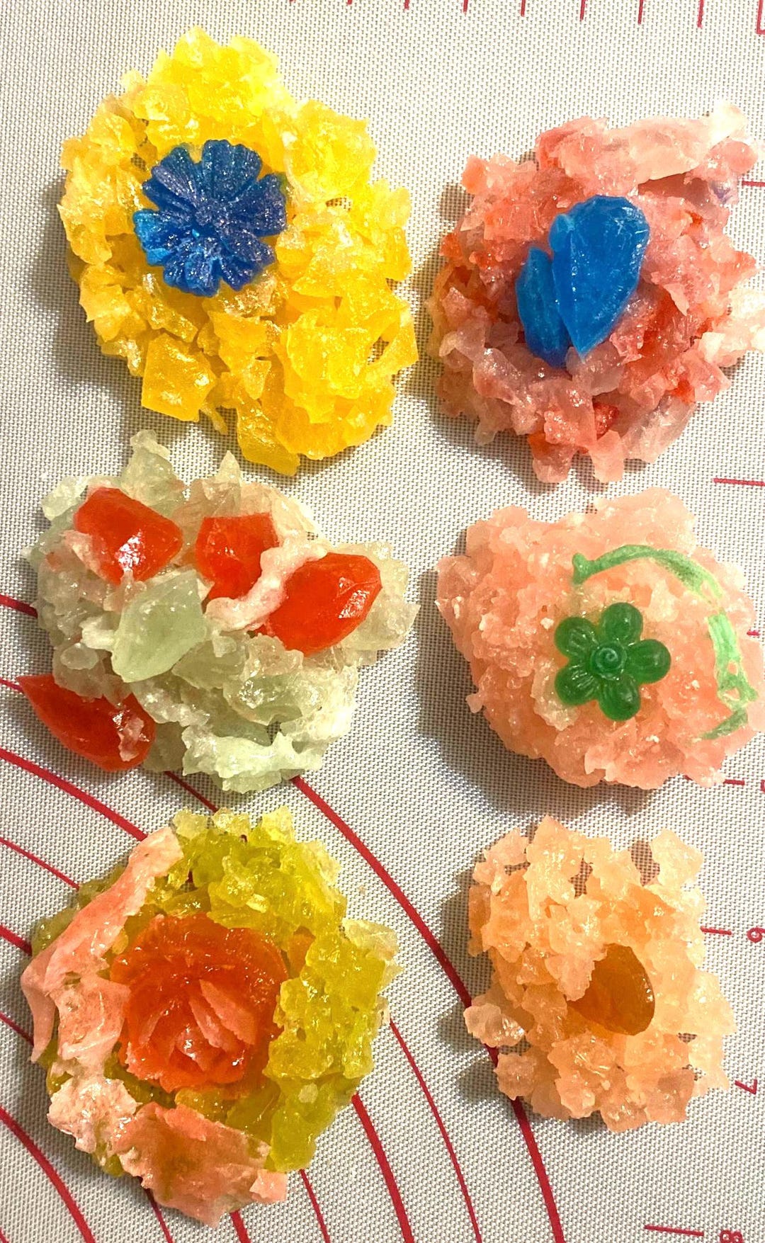 6-piece Cluster Pack 6 + Oz Edible Crystal Gem Candy Kohakutou Very ...