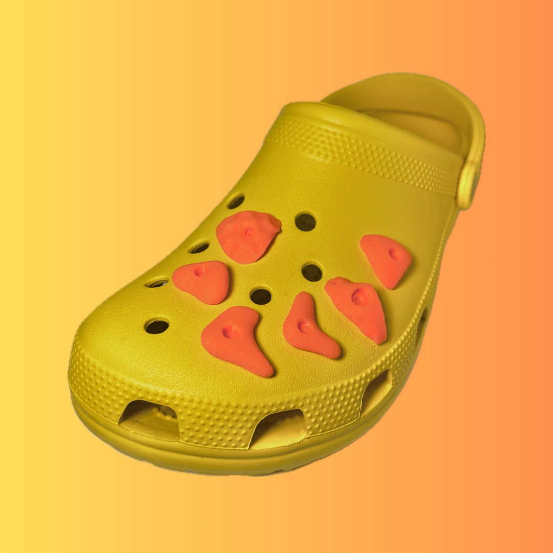 Set of 6 Orange Rock Climbing Croc Charms - Etsy