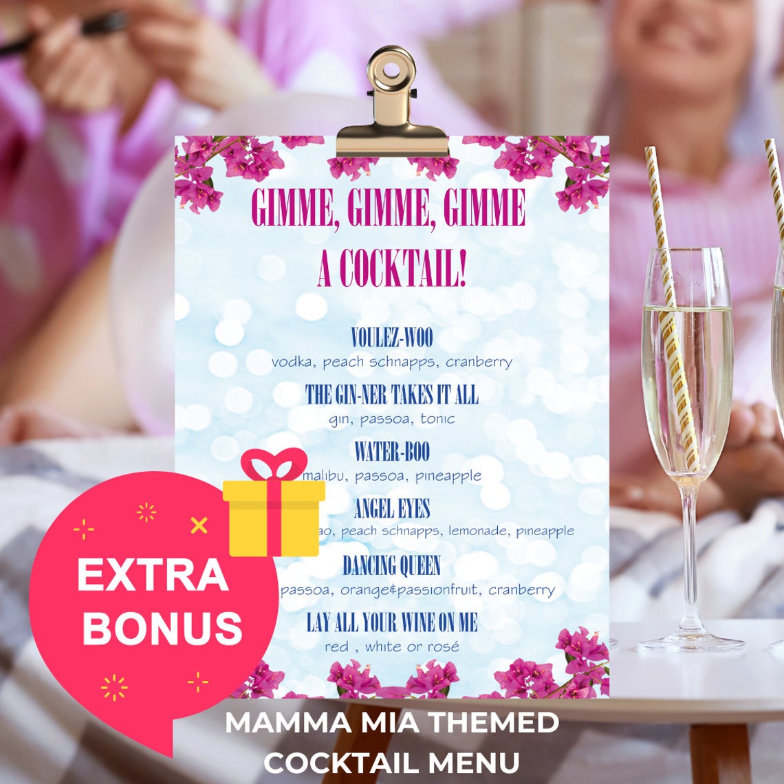 Mamma Mia Inspired Printable Party Games, Digital Printable, Mamma Mia ...