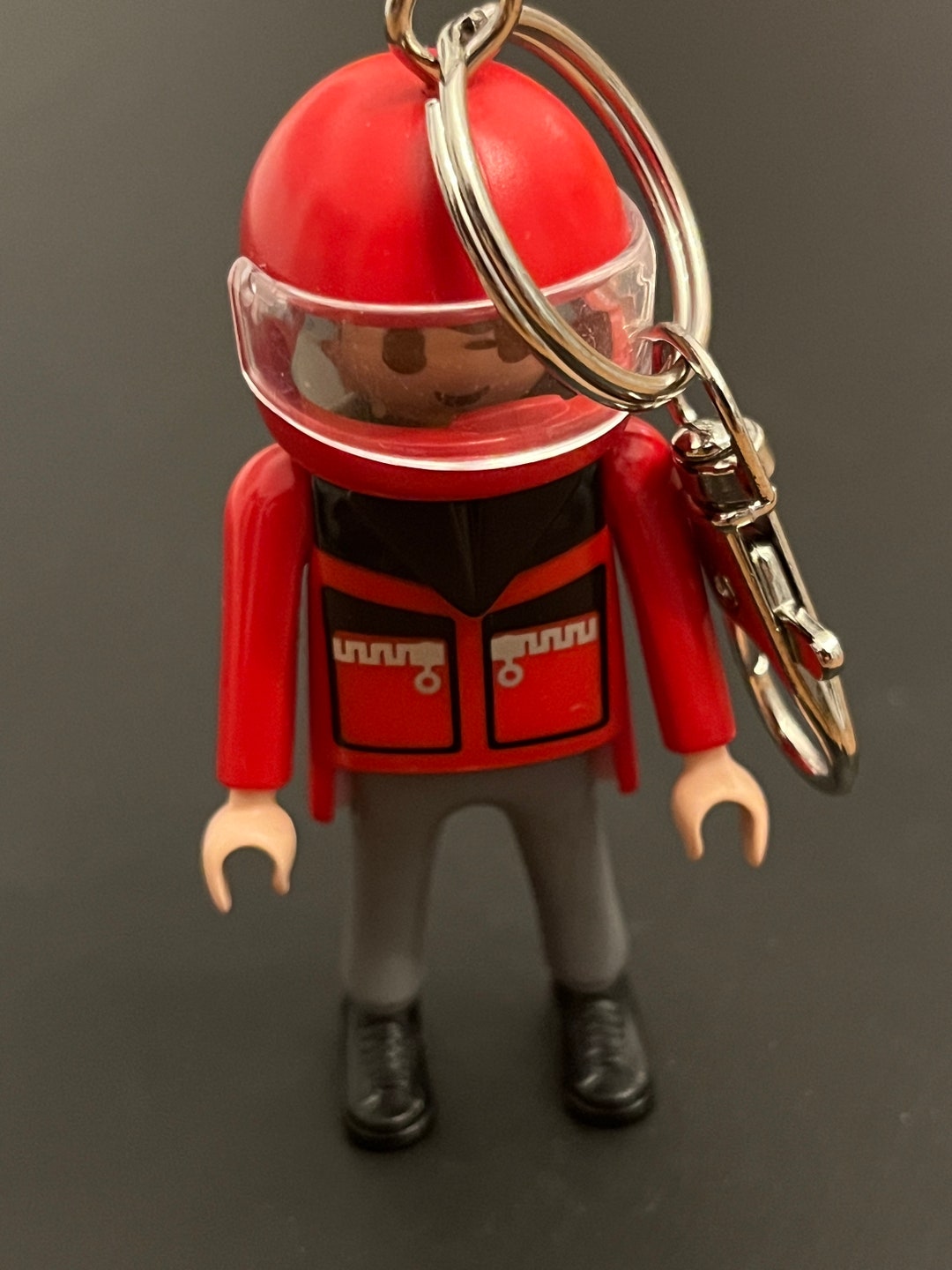 Playmobil Racing Car Driver F1/formula 1 Figure Keychain/keyring/bag ...