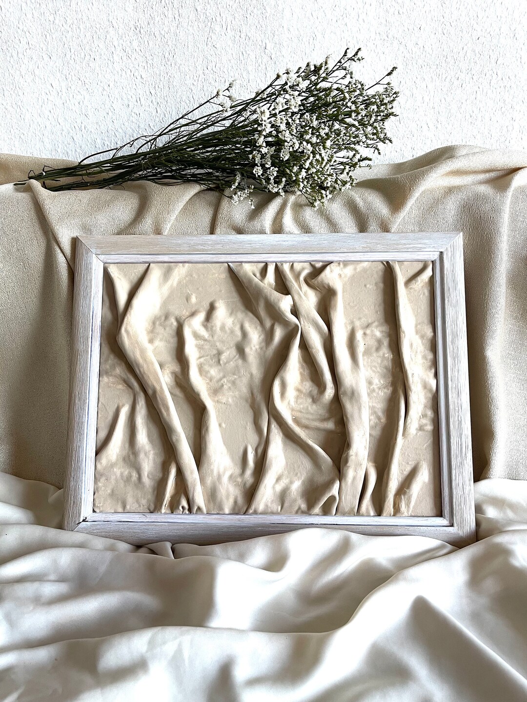 Beige Textures Canvas Picture ORIGINAL HAND PAINTED Textured Picture ...