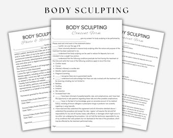 Editable Photo Release Forms, Body Sculpting Forms, Body Contouring ...