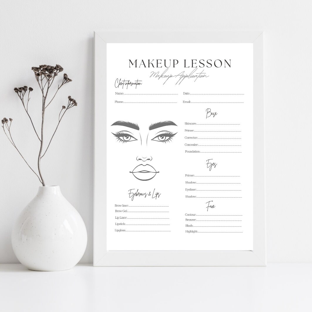 Makeup Lesson, Face Chart, Makeup Course, Makeup Artist Tutorial ...