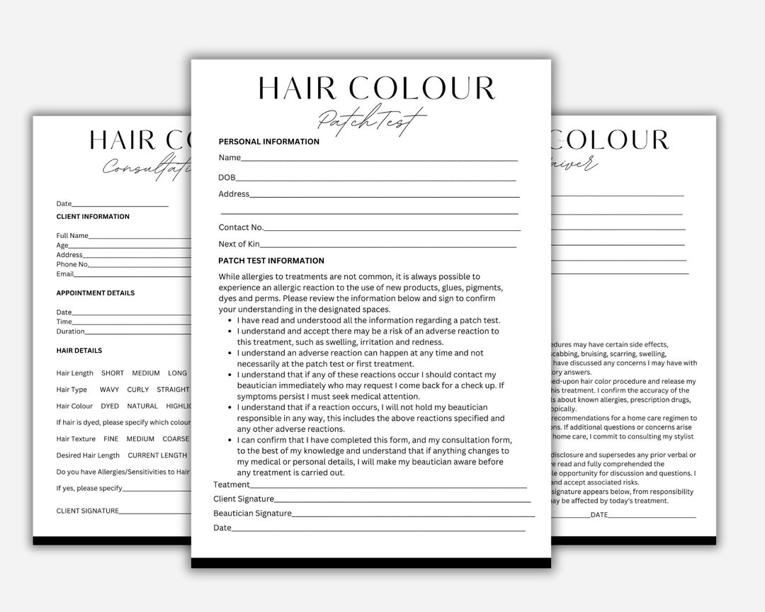 Professional Hair Colour Business Bundle for Salon Use, Freelance Hair ...