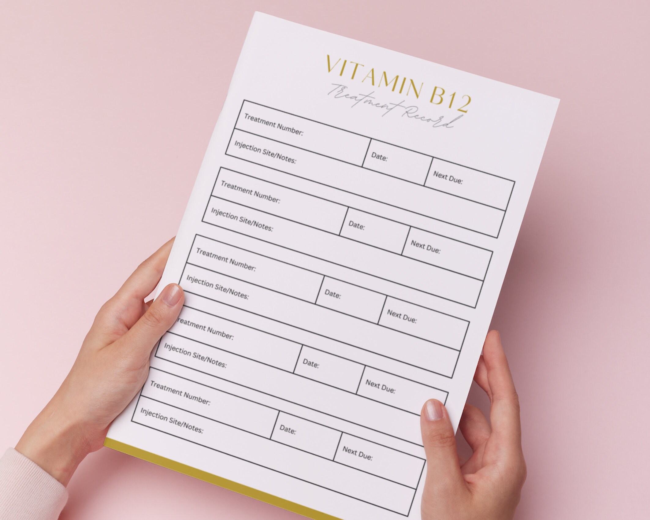 Editable Vitamin B12 Consent Form | Treatment Record | Consultation Form | Estheticians ...