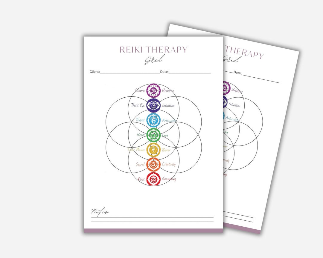 Reiki Healing Grid Template, Chakra Balancing Form Digital Download - Etsy