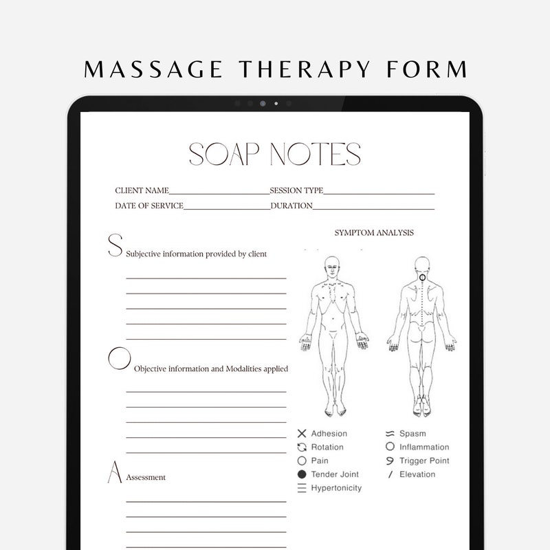 Massage Therapy Printables - Etsy