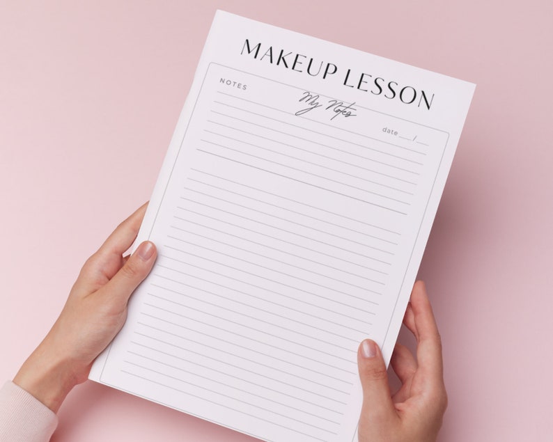 Professional Makeup Artist Lesson Bundle Editable Templates, MUA ...