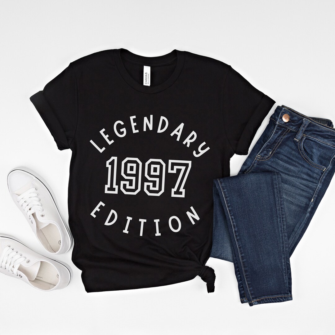Legendary 1997 Edition Custom Year Print Tee, 1997 Design Tee, 27th Birthday Gift Shirt, Funny ...