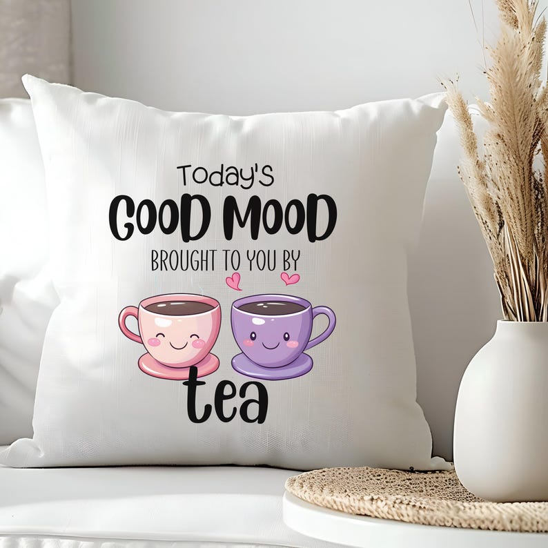 Good Mood Tea Png, Tea T-shirt Design, Tea Lover Sticker, Tea Drinker Trendy Png, Tea ...