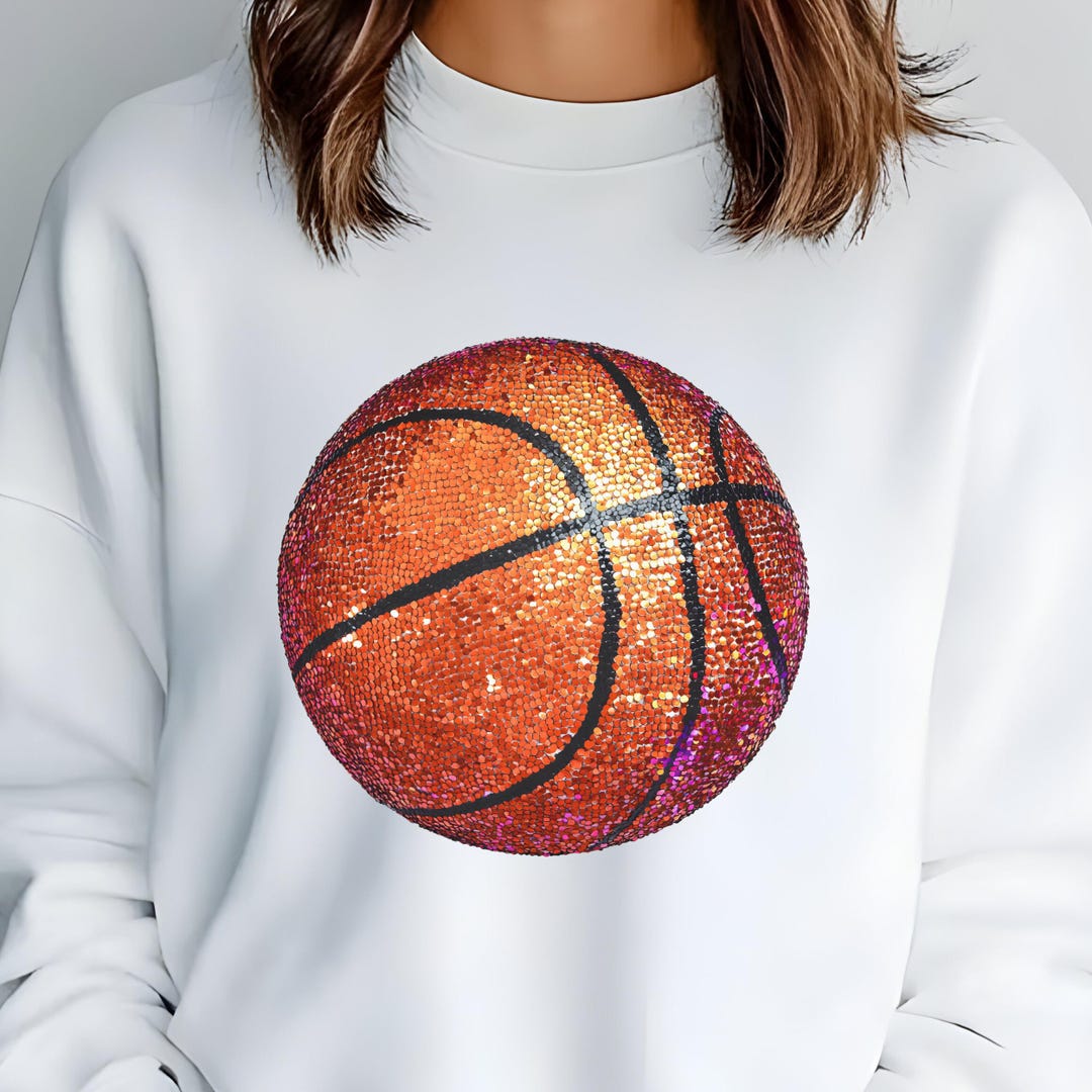 Sequin Basketball Png, DIGITAL DOWNLOAD, Glitter Basketball Png, Game ...