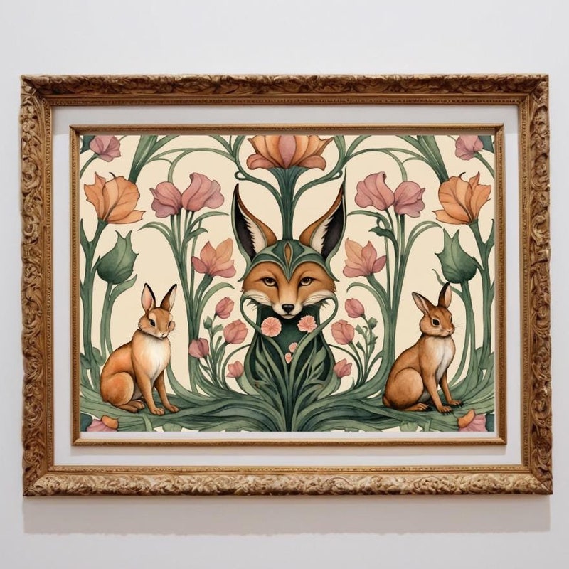 Fox and Rabbit - Etsy