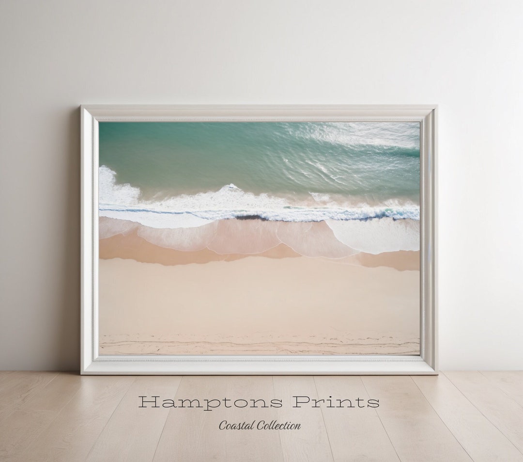 Beach Waves Art Print | Downloadable Art Prints | Digital Download Art ...
