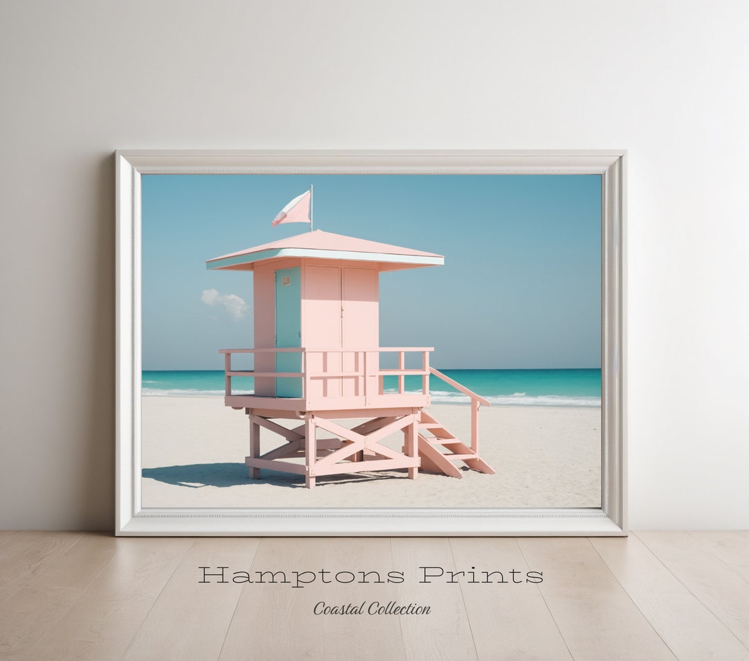 Miami Lifeguard Stand Art Print | Downloadable Art Prints | Digital ...