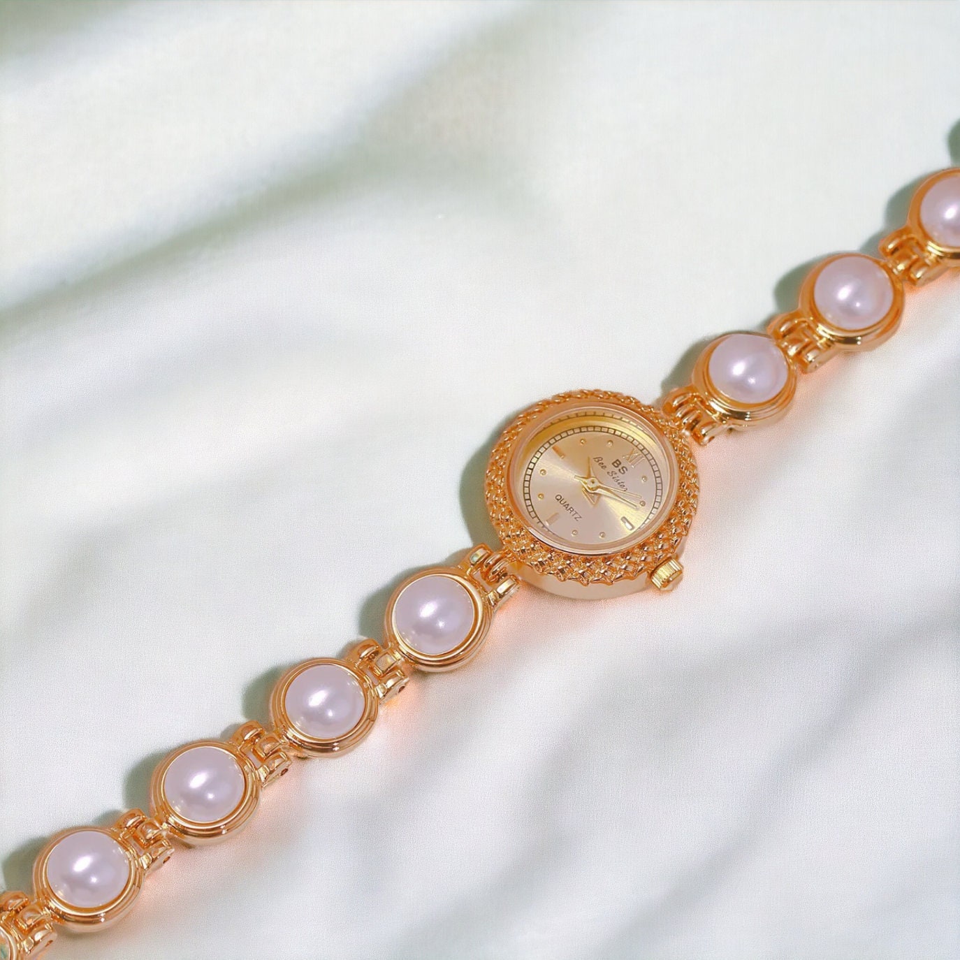 Vintage Gold Small Face Womens Watch Fashion Accessory Gift for Her ...