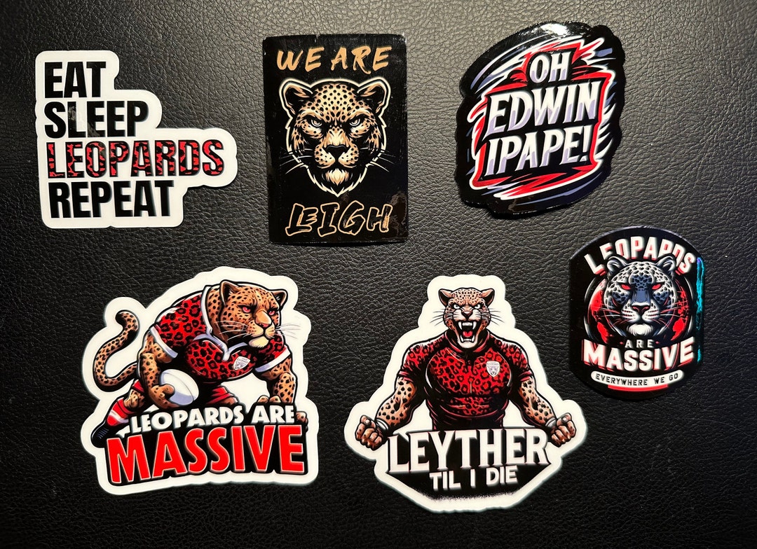 Leigh Leopards Sticker Pack Die Cut Premium Vinyl Stickers pack of 6 - Etsy