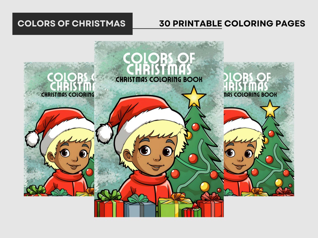 Printable Christmas Coloring Book for Creative Kids and Adults. Colors ...