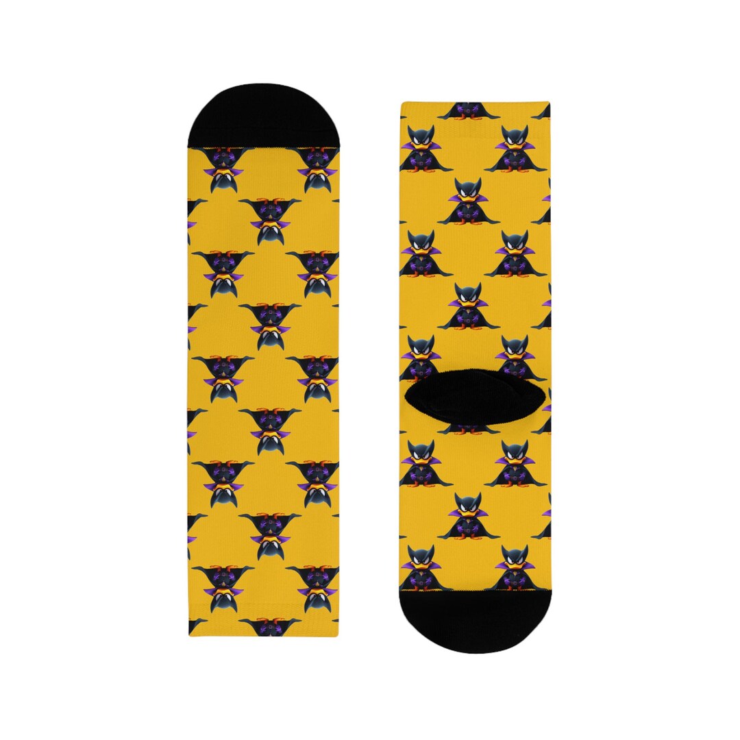 Darkwing Duck Sublimation Crew Socks Fun Cartoon Design, Gift for ...