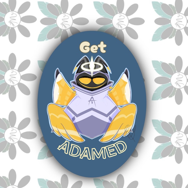 Squished Adam Hazbin Hotel Sticker - Etsy