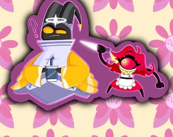 Hazbin Hotel Keychains Squished Adam And/or Niffty - Etsy