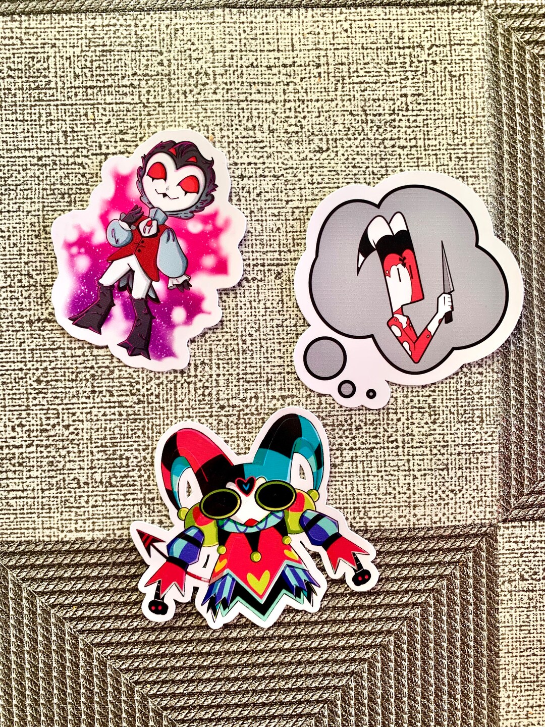 Helluva Boss Stickers Blitzø/squished Fizzarolli/stolas - Etsy