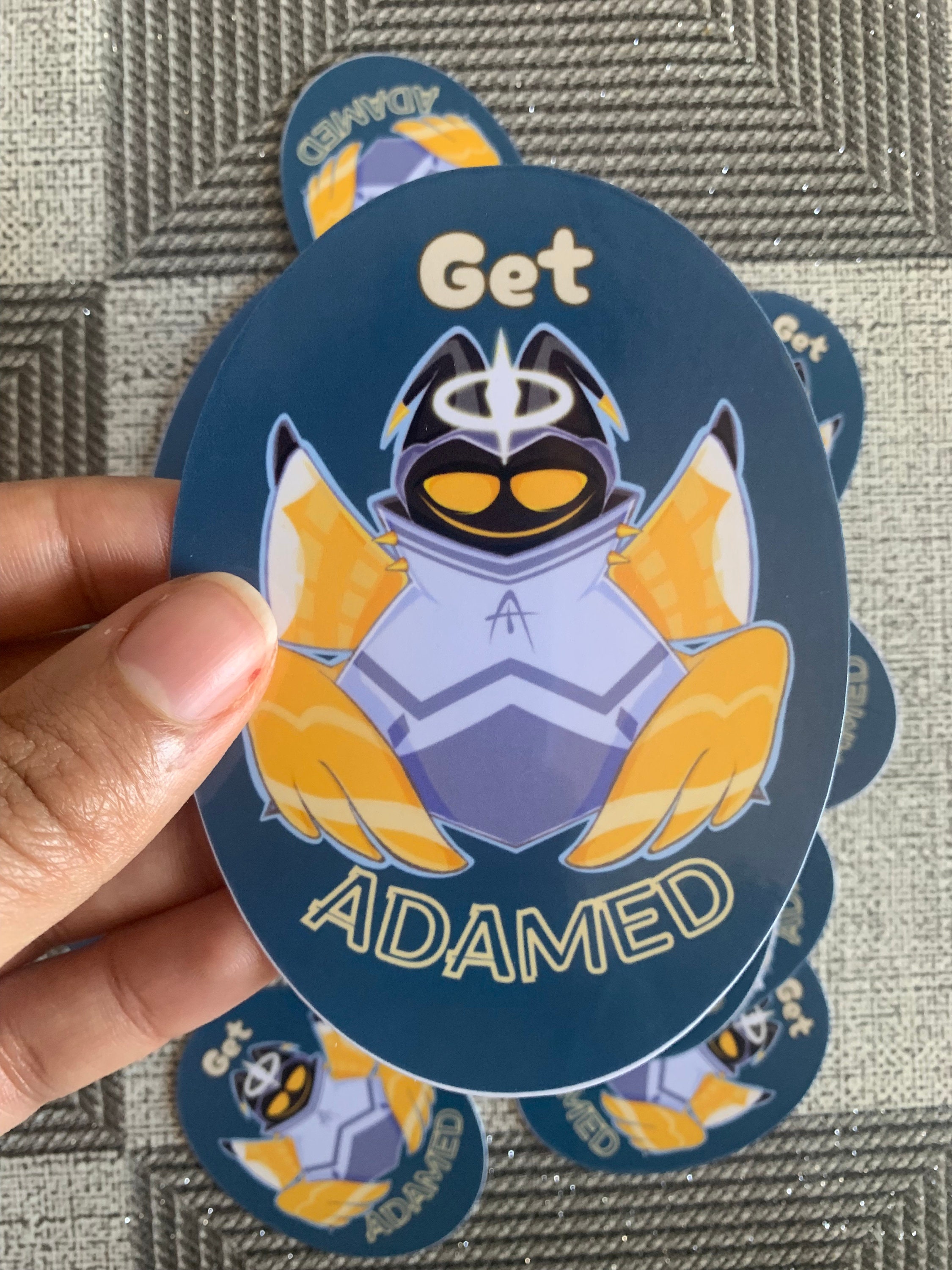 Squished Adam Sticker - Etsy