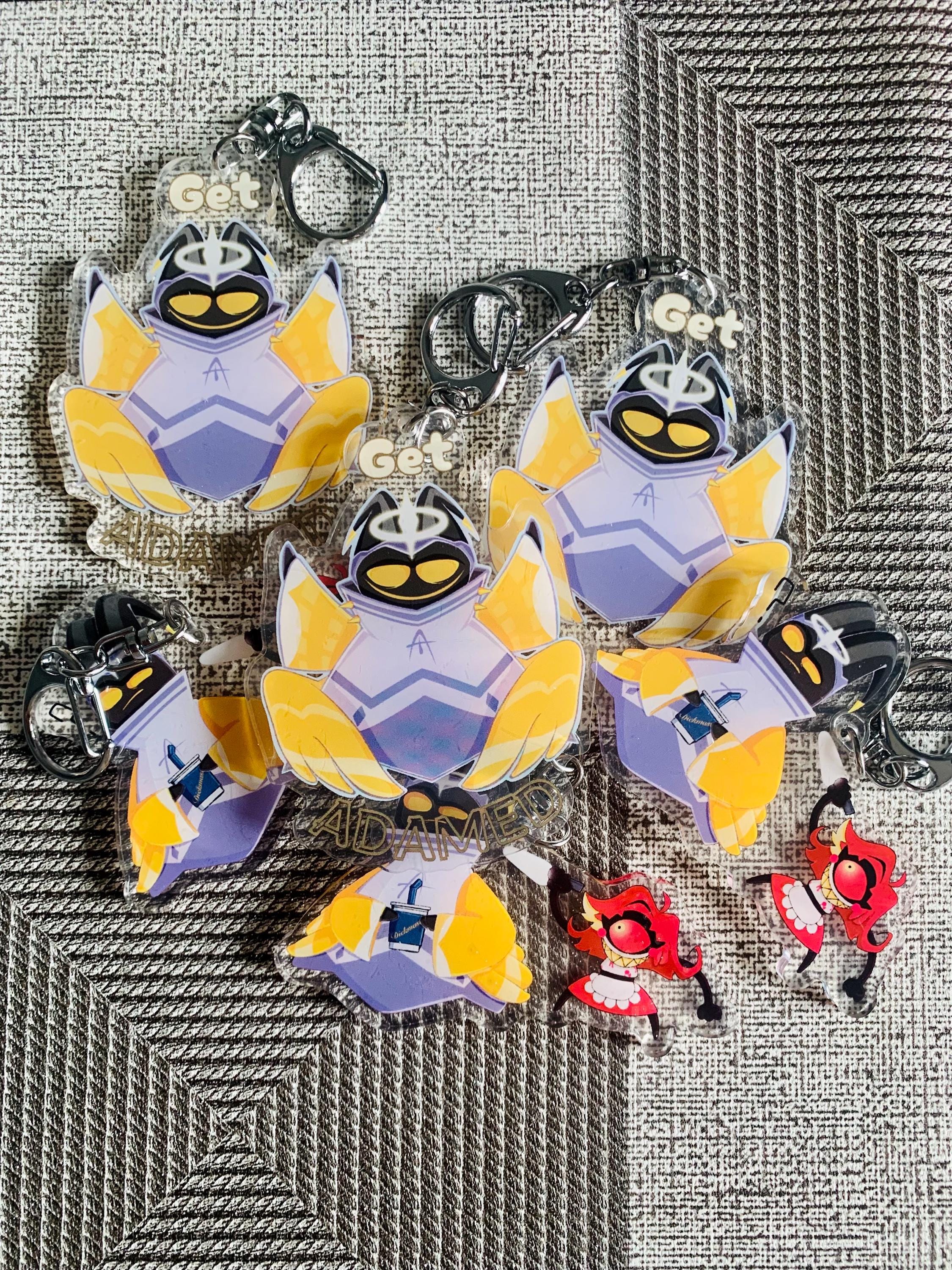 Hazbin Hotel Keychains Squished Adam And/or Niffty - Etsy