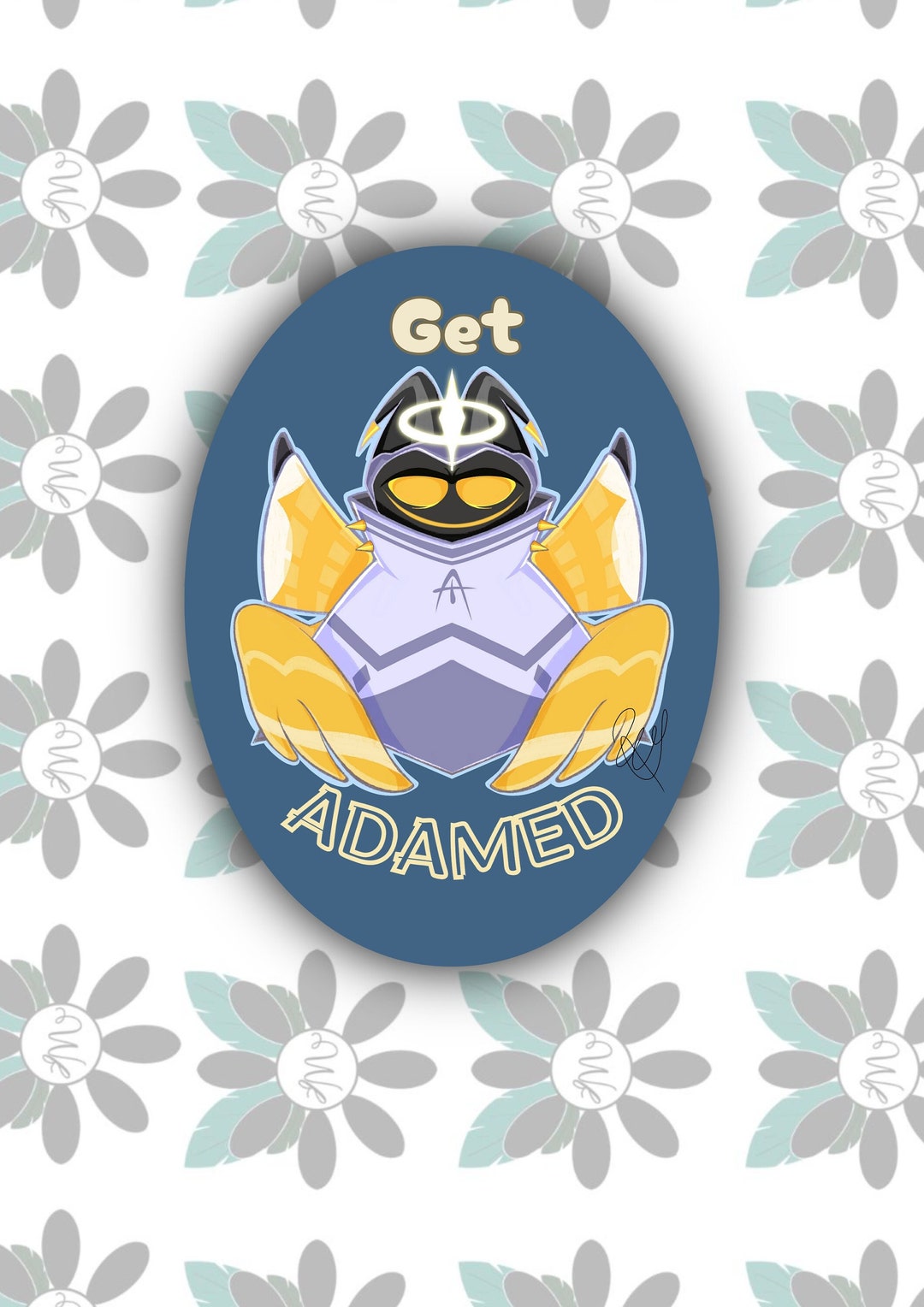 Squished Adam Sticker - Etsy