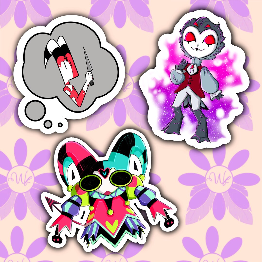 Helluva Boss Stickers | Blitzø/squished Fizzarolli/stolas - Etsy