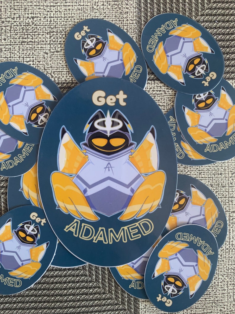 Squished Adam Sticker - Etsy