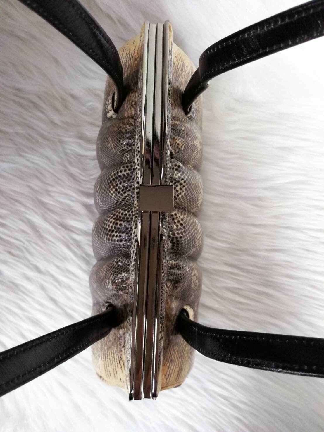 Vintage 1940s Monitor Lizard Handbag: Genuine Lizard Skin Leather - Etsy
