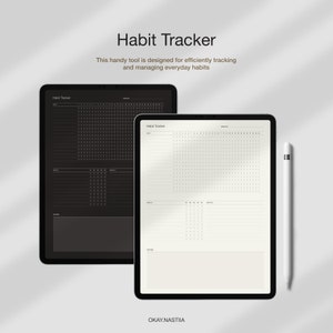 Monthly Habit Tracker Digital Planner Routine Checklist Habit Tracker ...