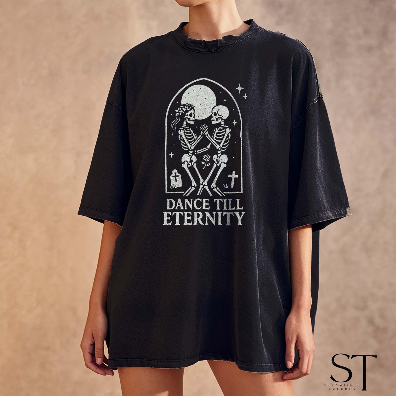 Dance Till Eternity SVG | Skeleton Couple Gothic Love Design | Eternal ...