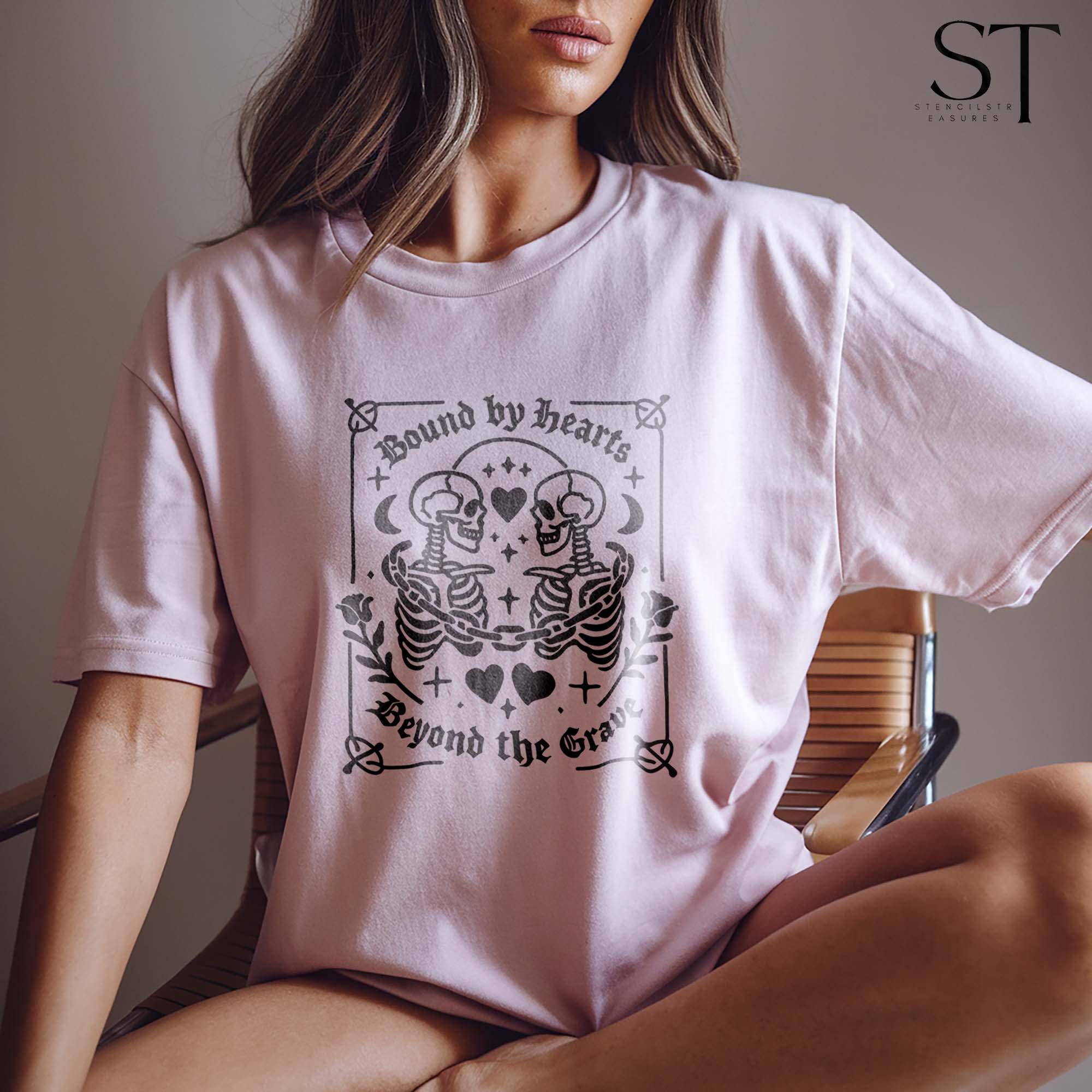 Bound by Heart SVG | Gothic Skeleton Love Design | Eternal Bond Cut ...