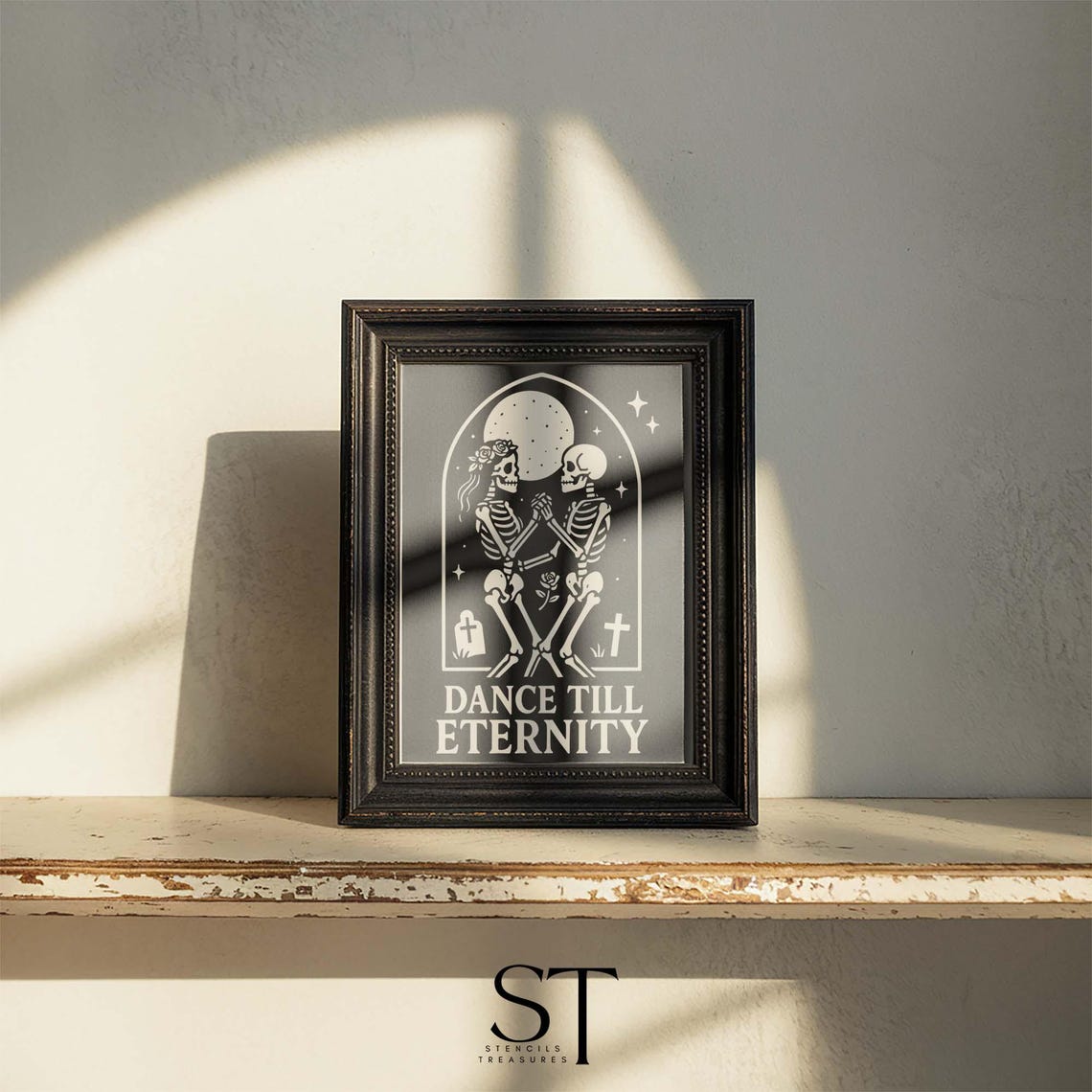 Dance Till Eternity SVG | Skeleton Couple Gothic Love Design | Eternal ...