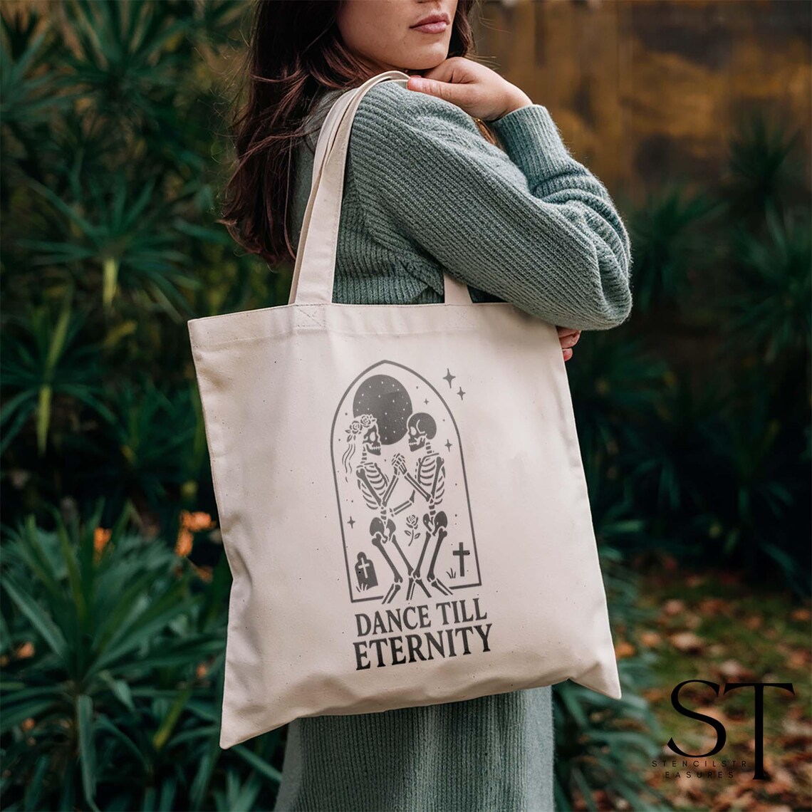 Dance Till Eternity SVG | Skeleton Couple Gothic Love Design | Eternal ...