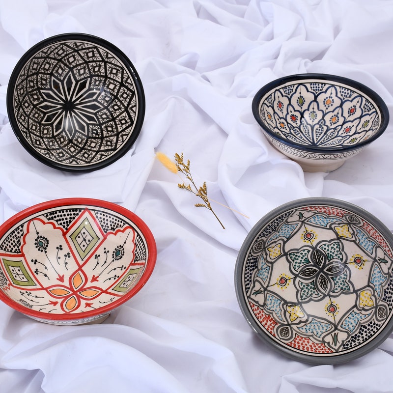 Red Clay Moroccan Bowls - Etsy