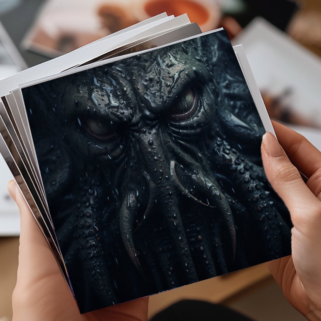 Cthulhu Close up Print : UK Poster Prints Lovecraft Gift Printed Frame ...