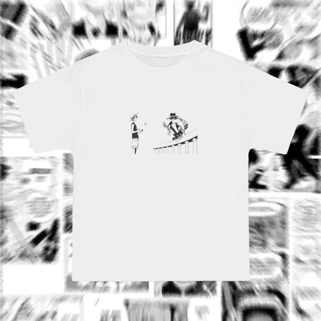 Ace and Luffy Relaxed T-shirt One-piece White - Etsy