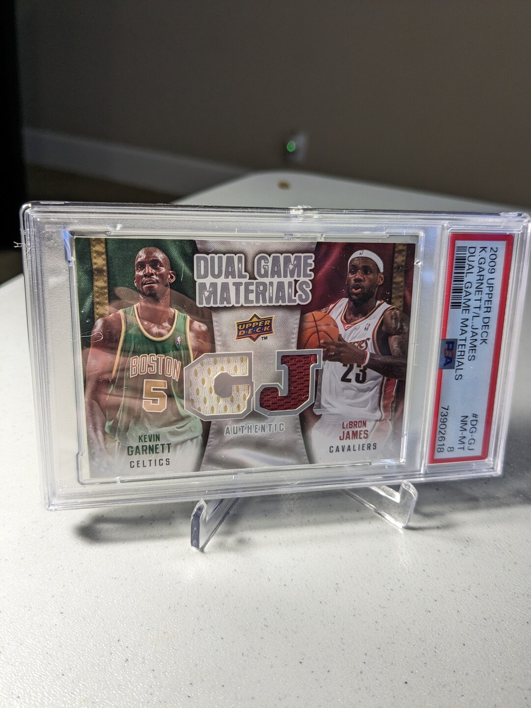 PSA Graded 8 LBJ and KG Patch Basketball Card - Etsy