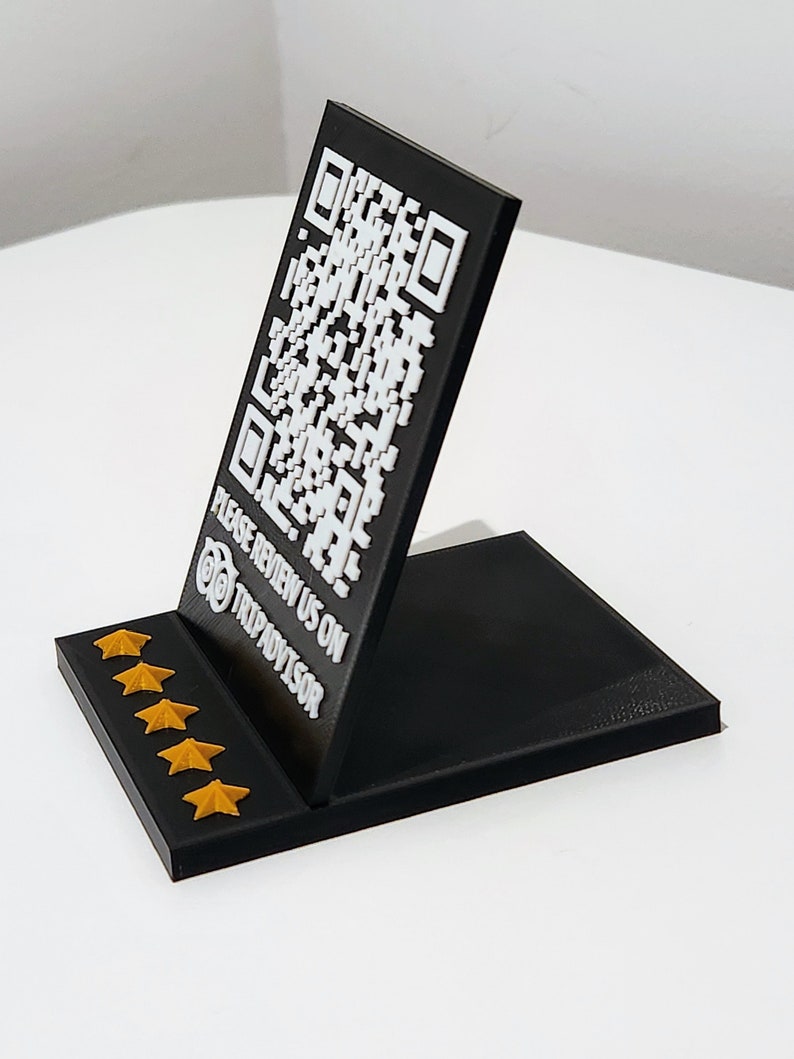 Tripadvisor Review QR Code Sign in Embossed Plastic - Etsy UK