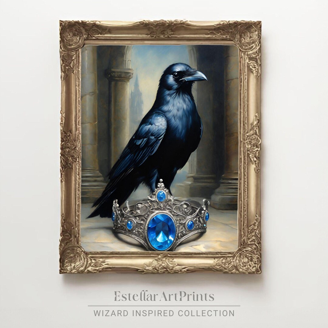 Raven House Diadem | Dark Magic | Moody Wall Art | Brilliant | Crow ...