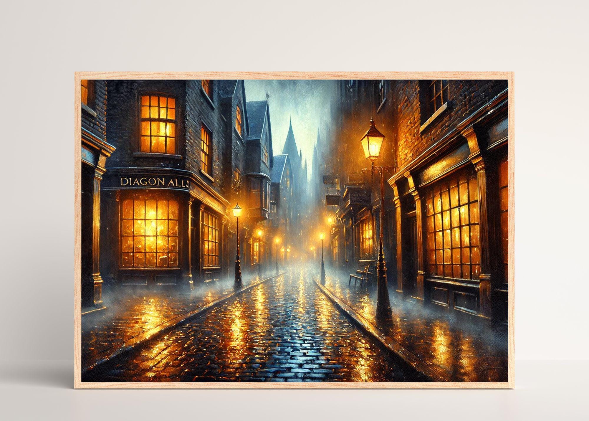 Wizard Alley | Magical Shops | Digital Artwork | Wizard Inspired ...