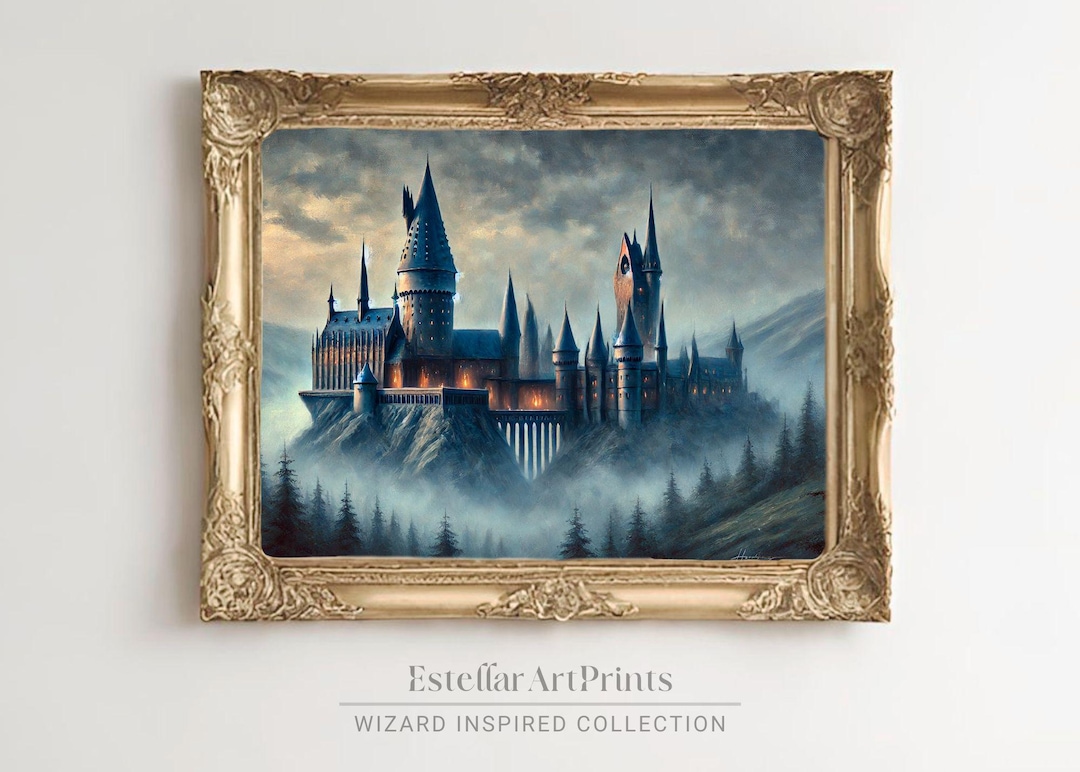 Wizard School Landscape | Magical Castle | Digital Artwork | Wizard ...