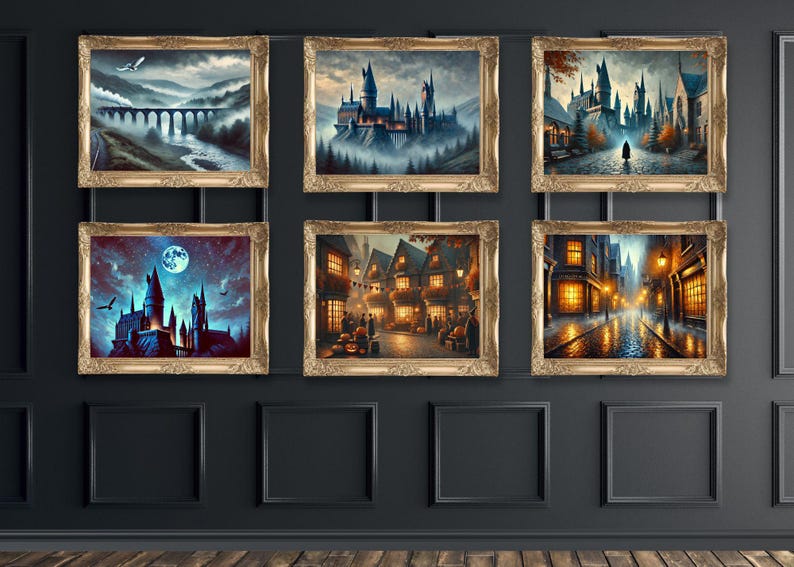 Wizard Inspired Gallery Wall Bundle | Digital Download | Magic Wizard ...