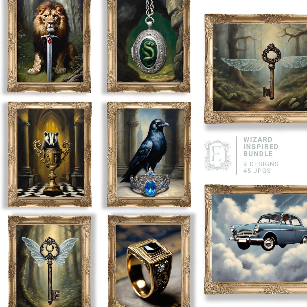 Wizard Inspired Gallery Wall Bundle | Digital Download | Magic Wizard ...