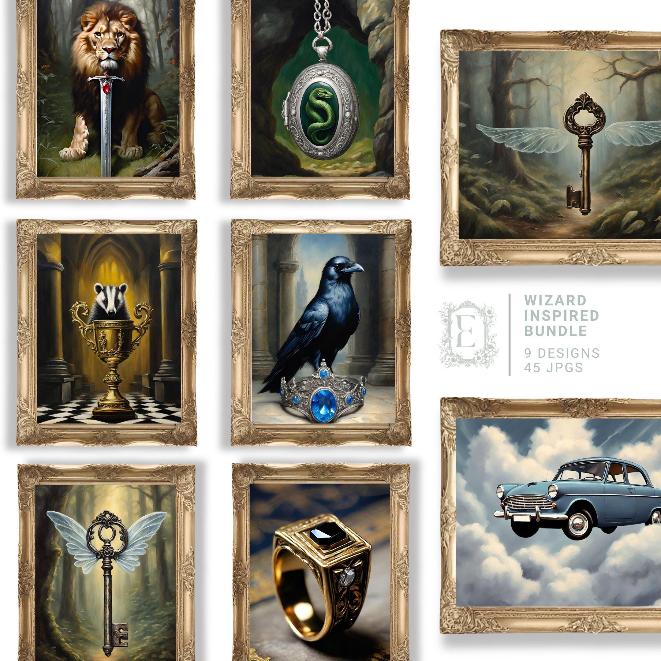 Wizard Inspired Gallery Wall Bundle | Digital Download | Magic Wizard ...